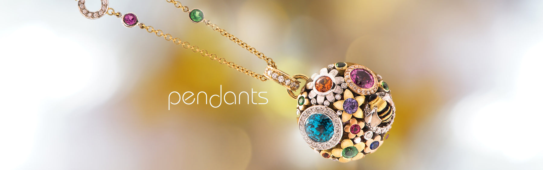 Gold, Diamond and Sapphire Pendants NZ – Carats Design Jewellery
