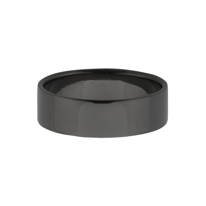 pure zirconium flat top mens wedding ring Carats Design... – Carats ...