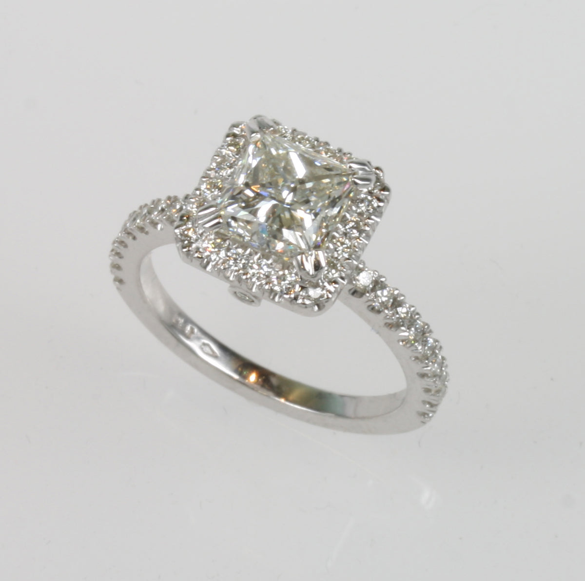 Princess cut square diamond cluster Carats Design Jewellery